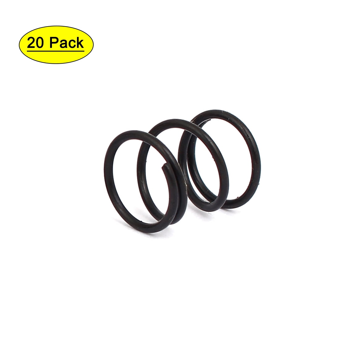 1.2mm Wire Dia 13mm Outer Diameter 15mm Long Compression Springs Black ...