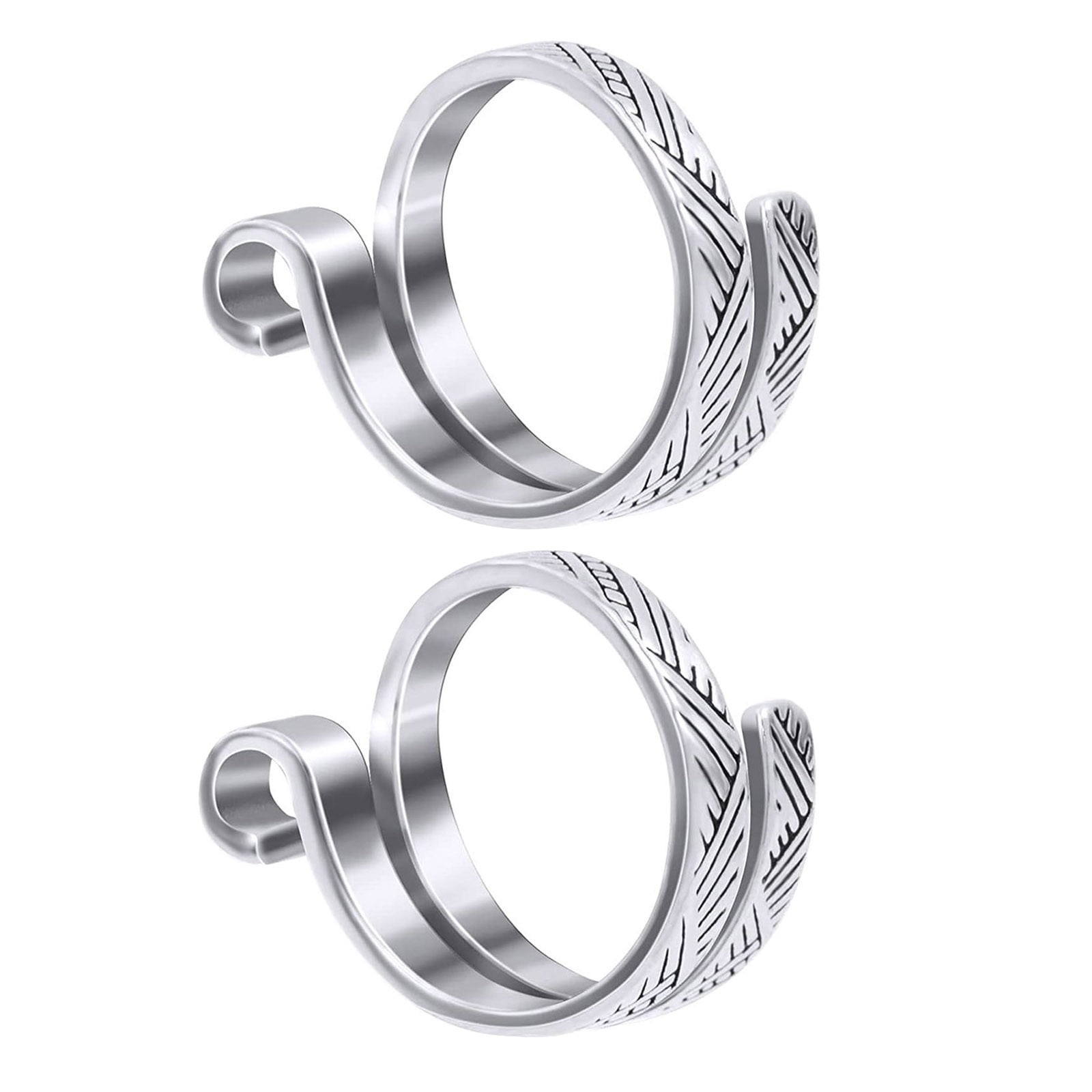 1/2pc Crochet Finger Ring Adjustable Crochet Tension Ring Open Yarn ...