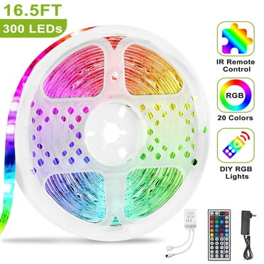 PHOPOLLO 100ft LED Strip Lights, Bright Colored with Remote Control for ...