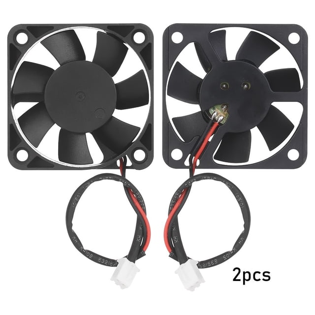 1/2pcs Black color 5010 12V with PC 2-pin Small DC Brushless Fan CPU ...