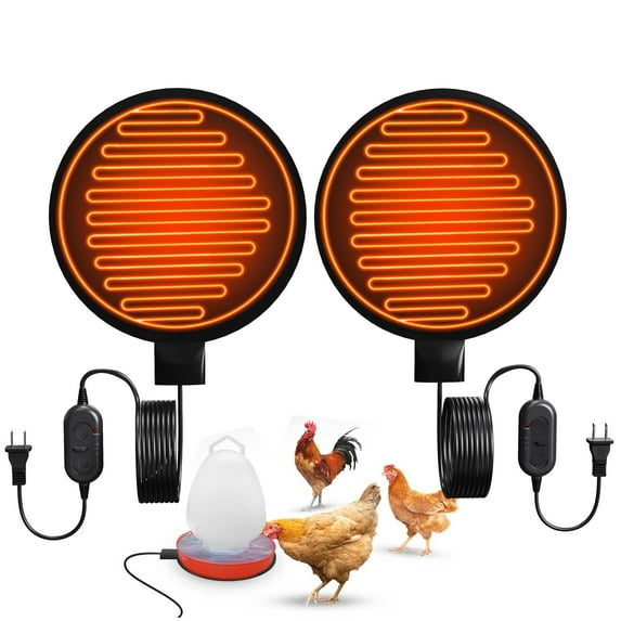 1/2pcs Chicken Water Heater for Winter, Thin But Useful, 6'' Poultry ...