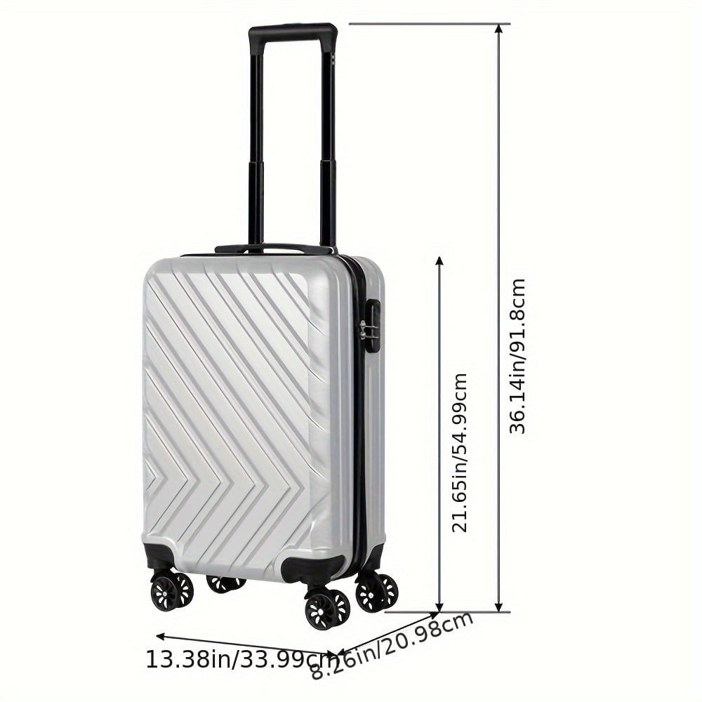 1/2pcs Compact Carry-On Luggage Set - 20"Wheeled Satchel Suitcase & 14 ...