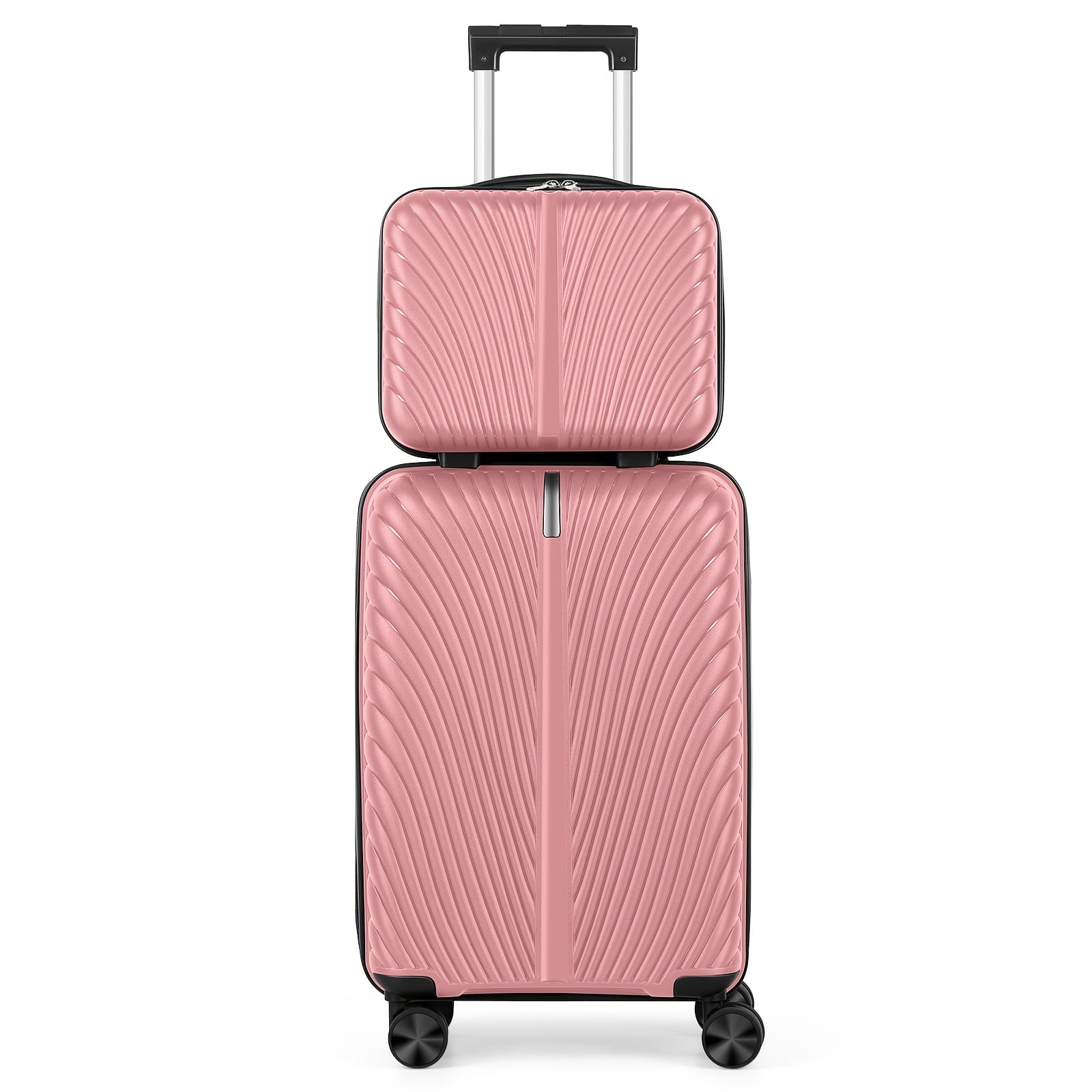 1/2pcs Compact Carry-On Luggage Set - 20"Wheeled Satchel Suitcase & 14 ...