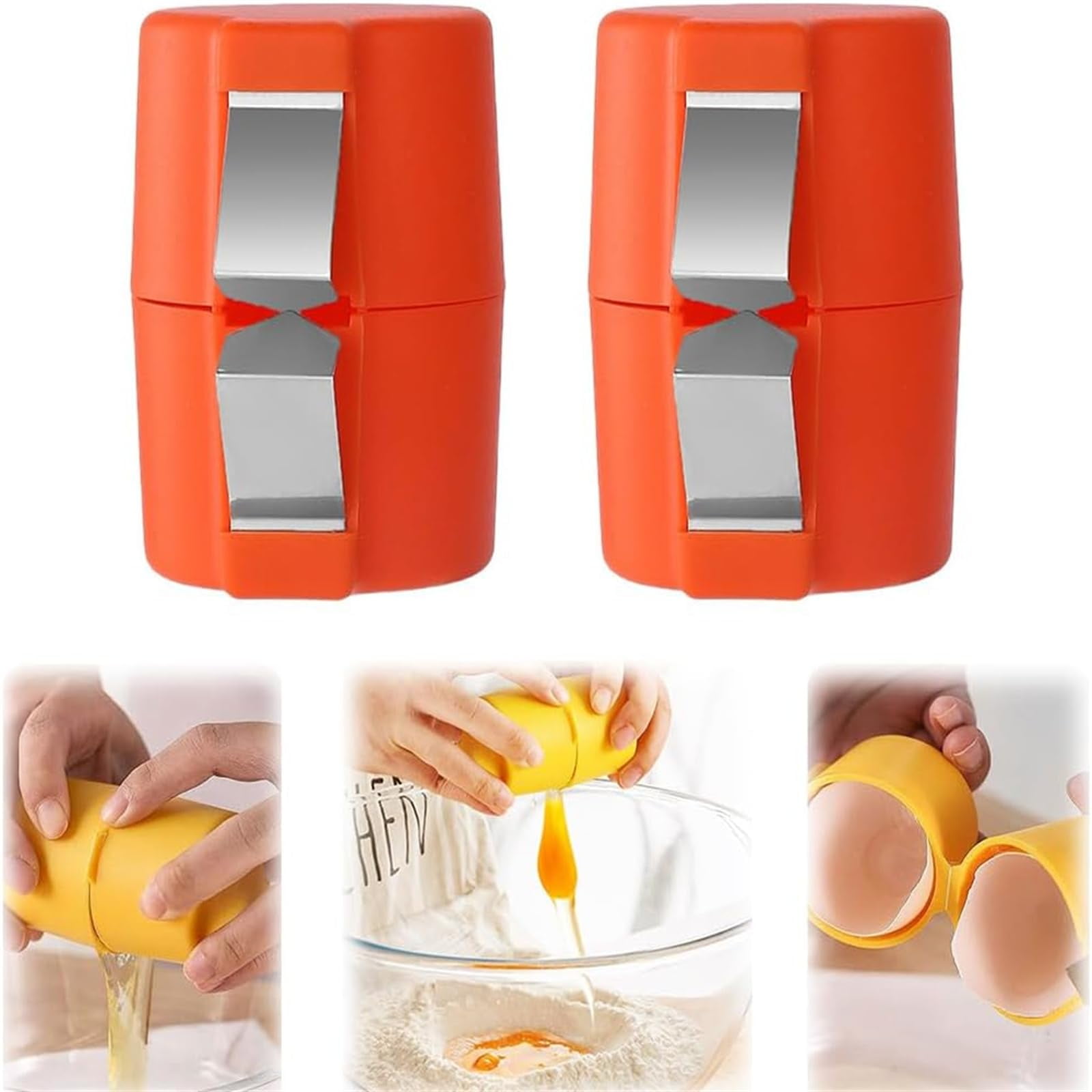 1/2pcs Egg Shell Opener Egg Cracker for Raw Eggs Hard Boiled Egg Peeler ...