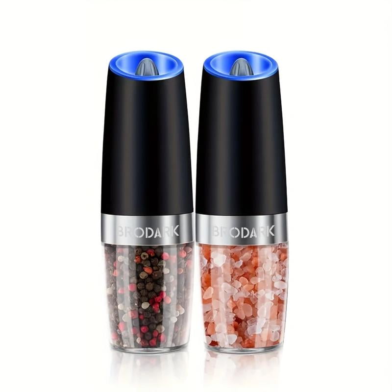 1/2pcs Gravity Electric Salt And Pepper Grinder Set, Battery Powered ...
