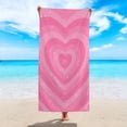 1/2pcs Heart shaped love couple beach towel, ultra-fine fiber beach ...