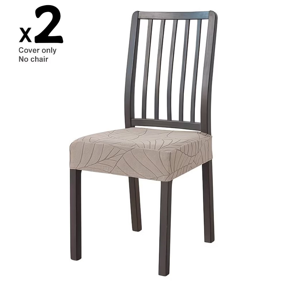 1/2pcs Leaf Pattern Chair Seat Covers - Stretchable Dining Chair ...