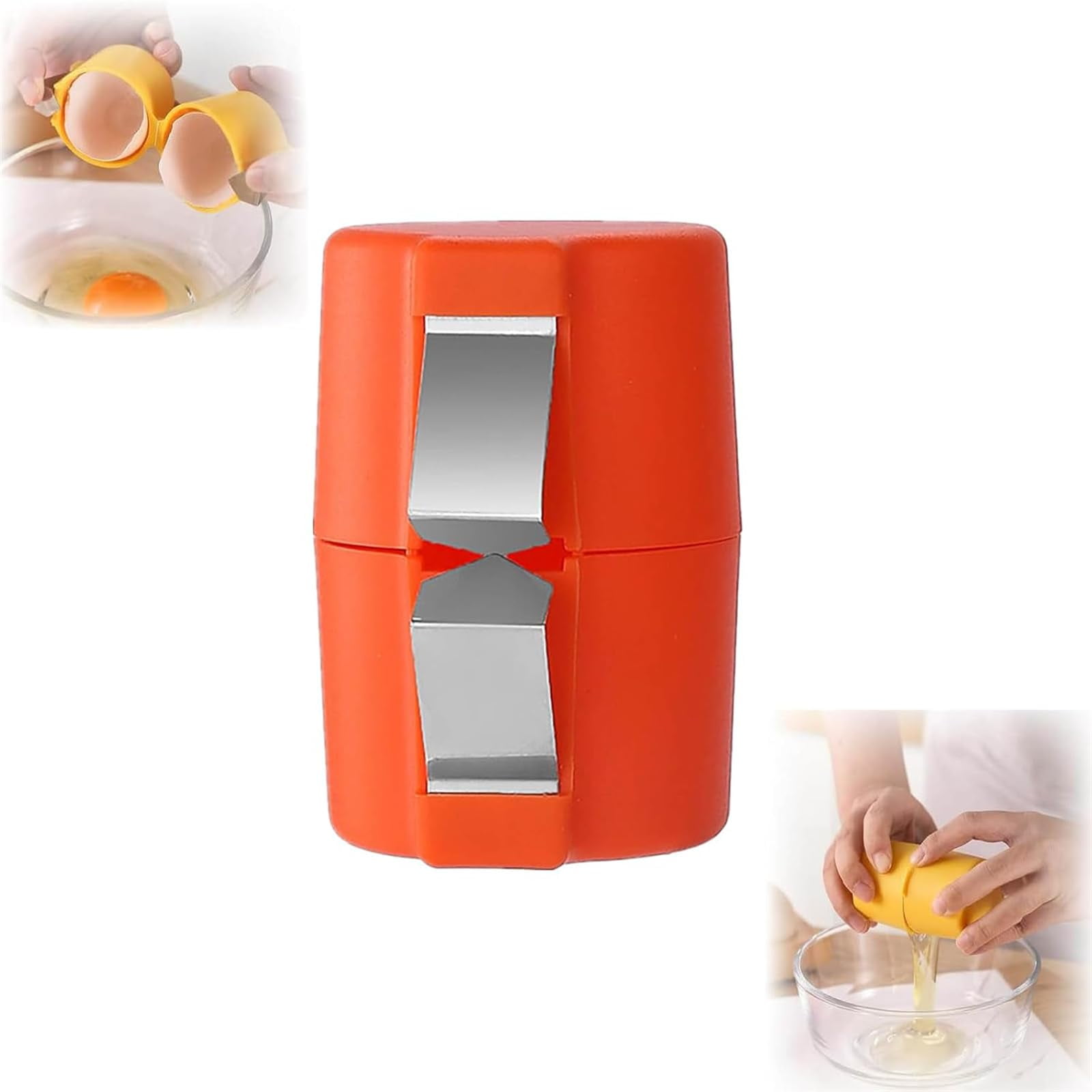 1/2pcs Multifunctional Egg Shell Opener Handheld Egg Cracker Separator ...