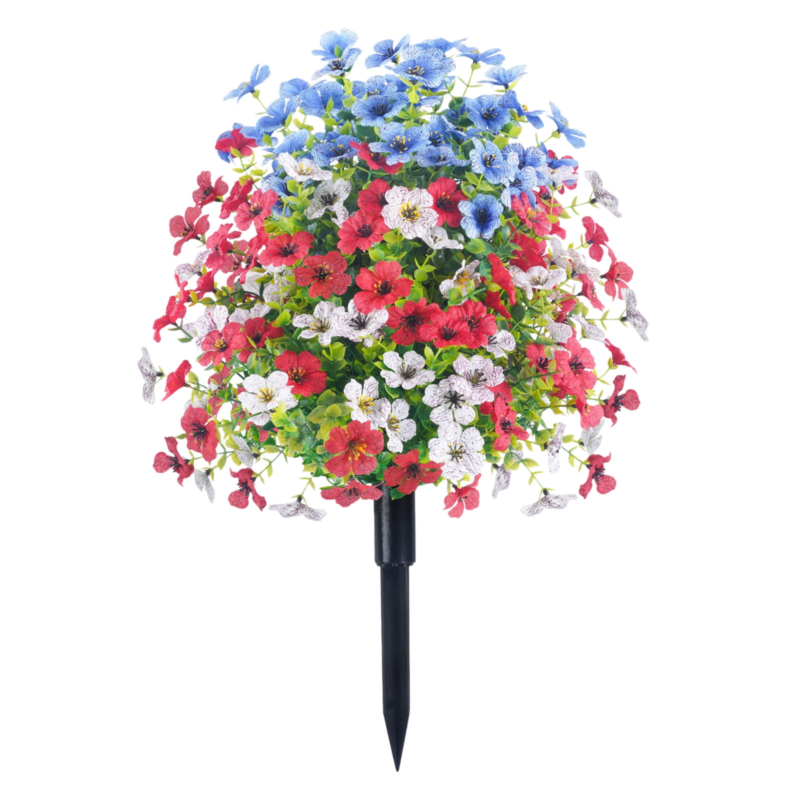 1/2pcs Patriotic Violet Flowers Topiary Trees Artificial Outdoor ...