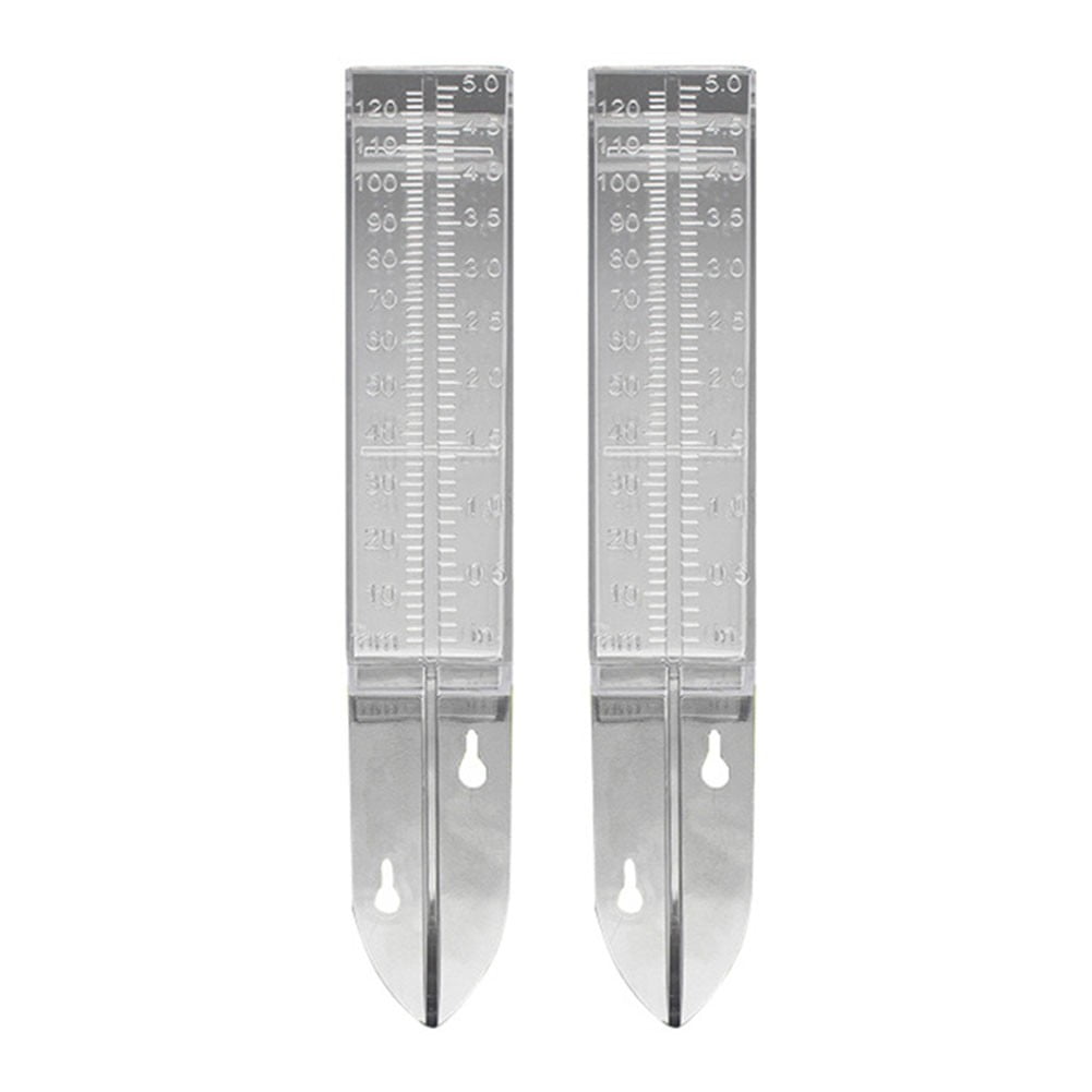 1/2pcs Plastic Garden Lawn Rain Gauge Clear Rain Water Meter Measuring ...