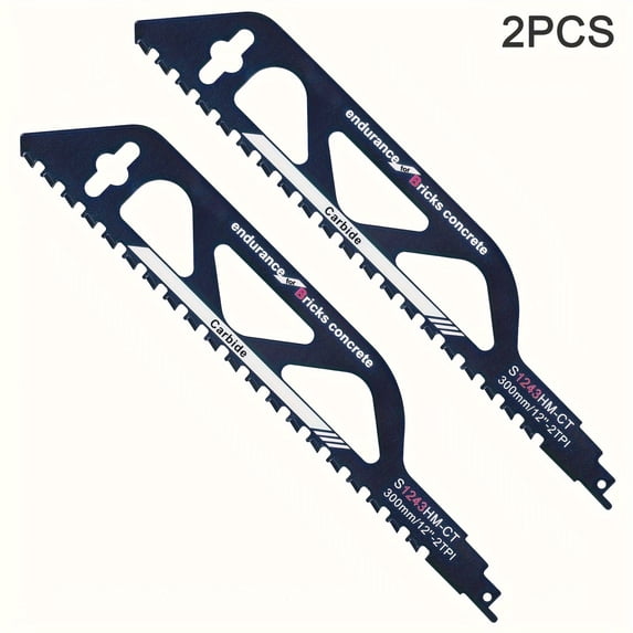 1/2pcs Reciprocating Saw Blade 12/18Inch Universal Cutting Recip Sabre ...