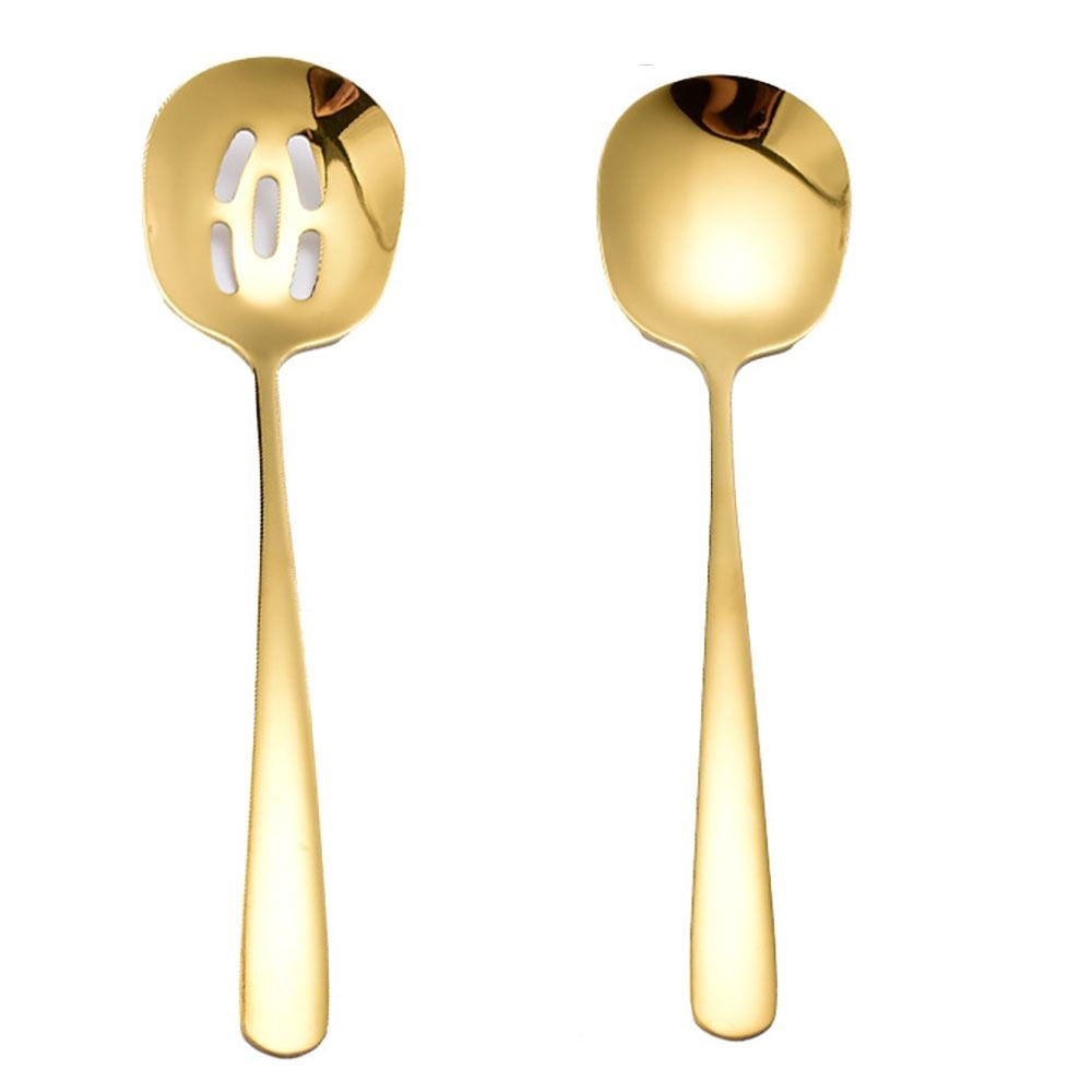 1/2pcs Restaurant Party Kitchen Silver/Gold Stainless Steel 9.84-11.4 ...