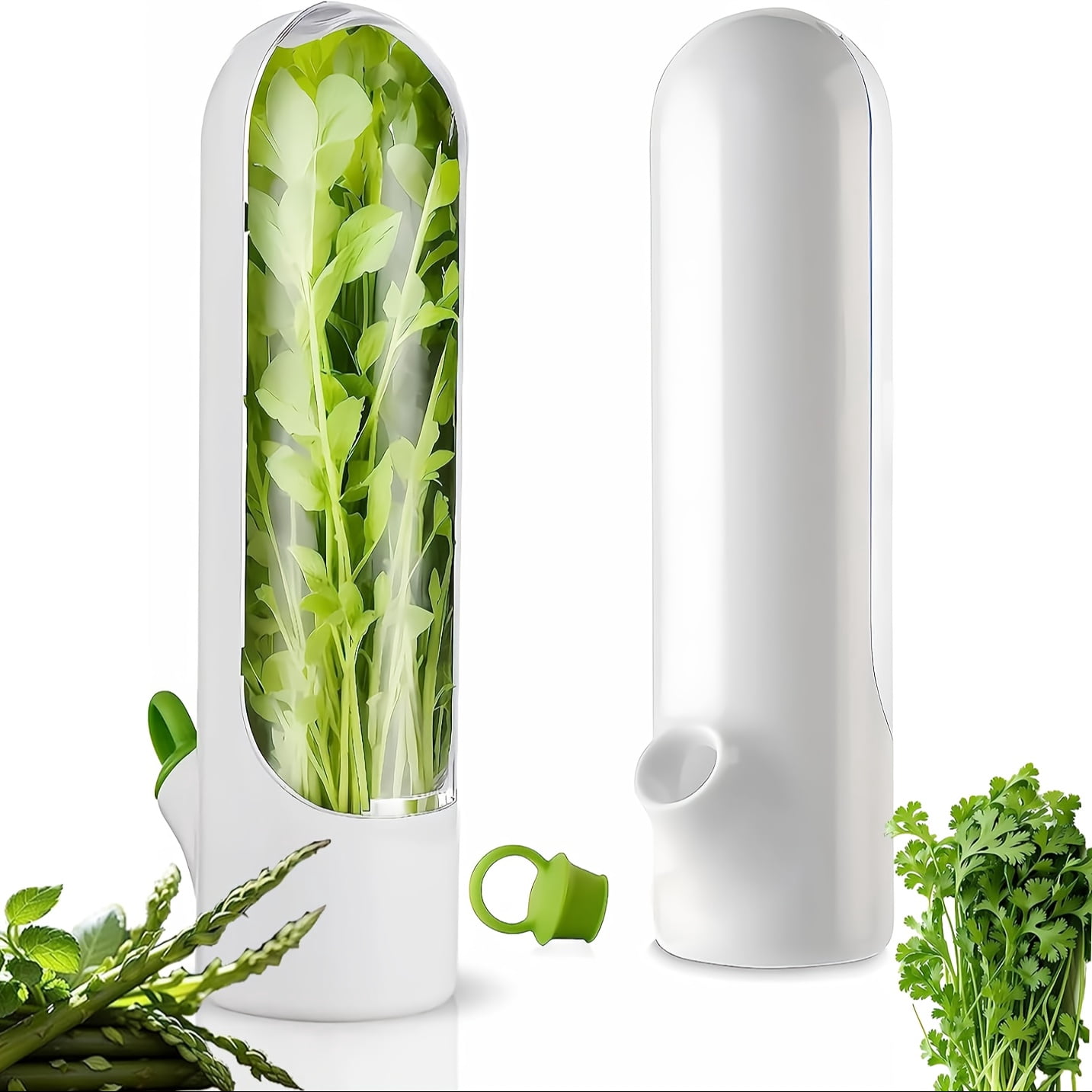 1/2pcs Vegetables Preservation Pod Herb Preservation Vegetables Fresh ...