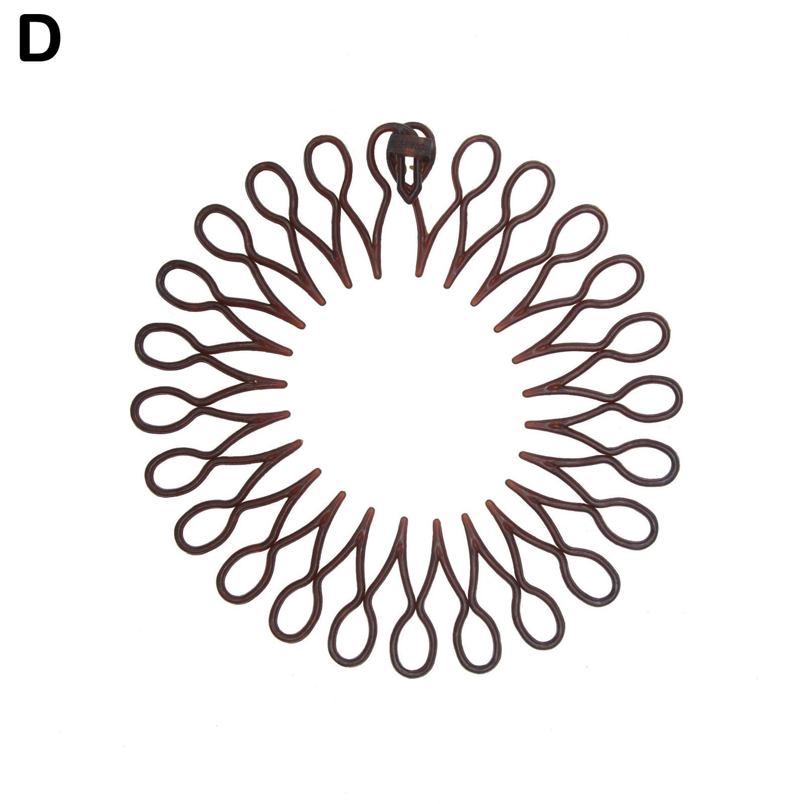 1/2x Flexi Combs Hair Band Zig Zag Headbands Head Grip Stretchy Women ...