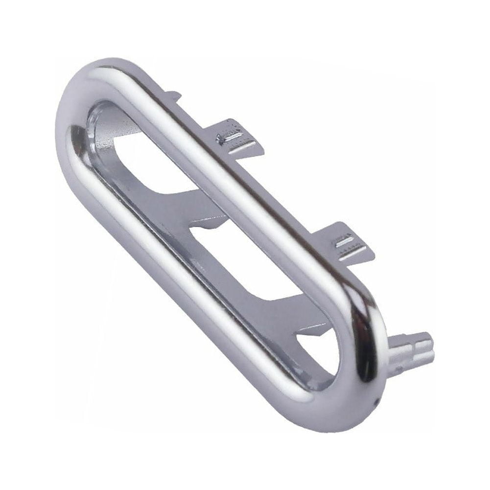 1/2x Pcs Basin Sink Spare Oval Overflow Cover Tidy Trim Chrome ...