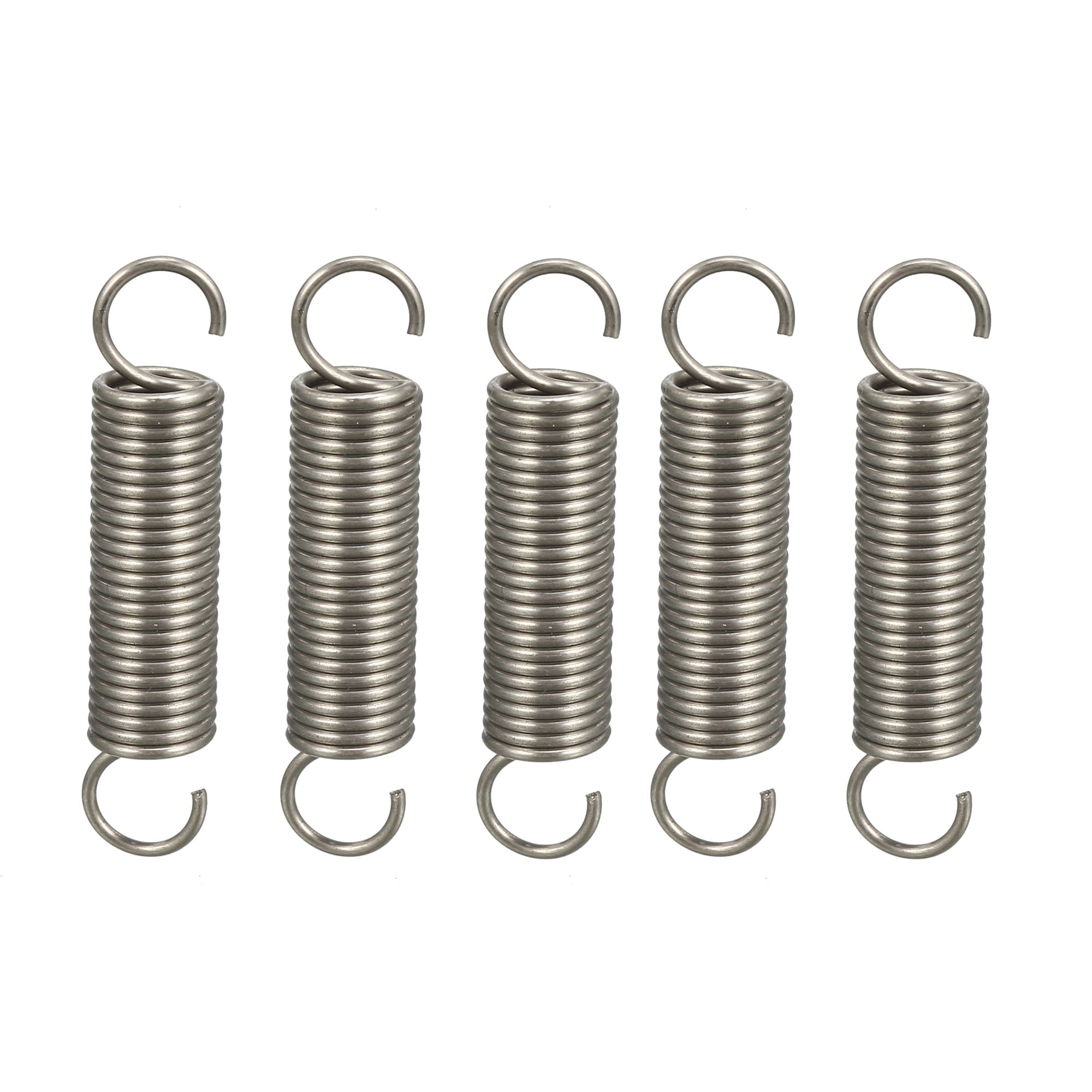 1.2x10x50mm Stainless Steel Small Dual Hook Tension Spring, 5pcs ...