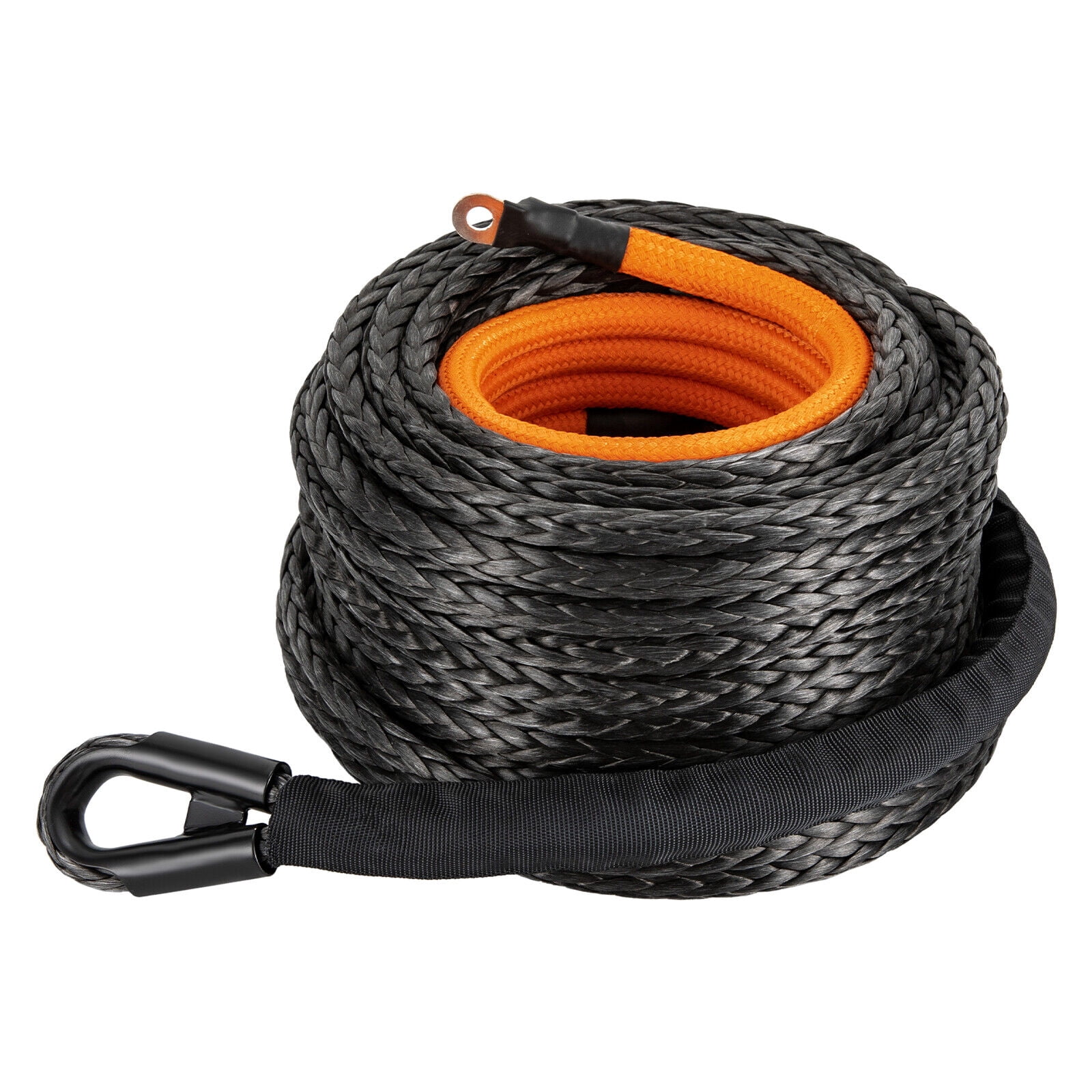 1/2x92ft Synthetic Winch Rope W/ Hook 31500LBS Car Tow Recovery Cable ...