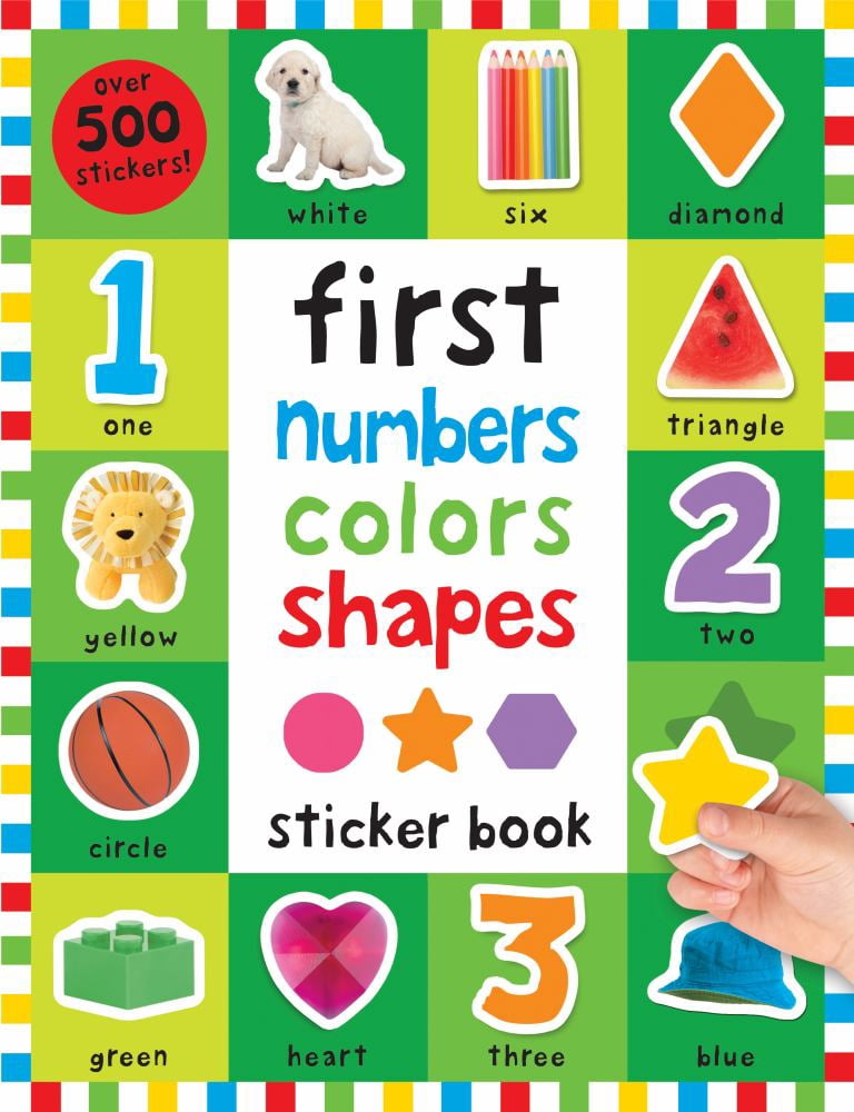 Priddy Books, First 100 Stickers, Numbers, Colors, Shapes - Walmart.com