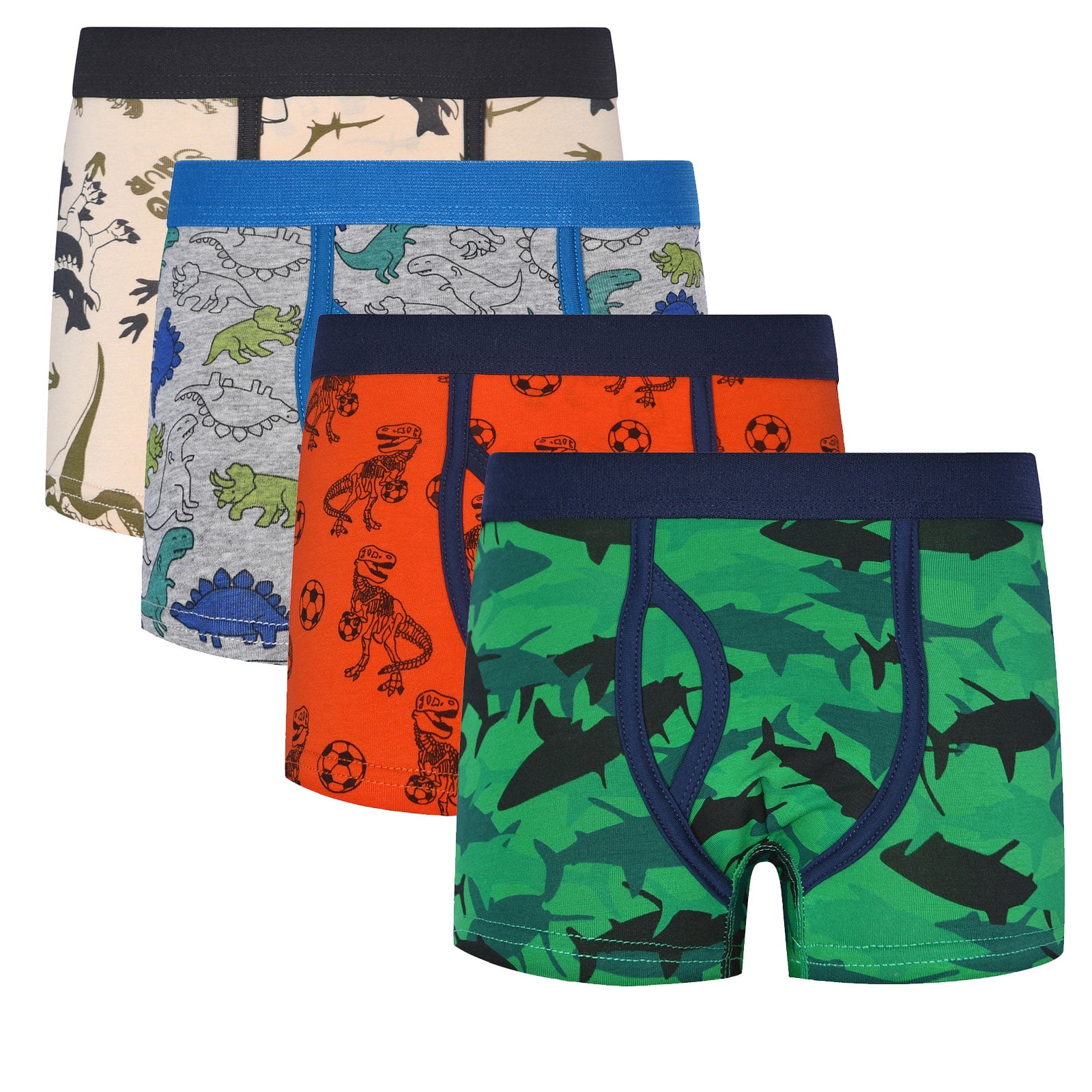 1/3/4/6/8/9-Pack Boys Boxer Briefs Shorts Toddler Kids Cotton Underwear ...