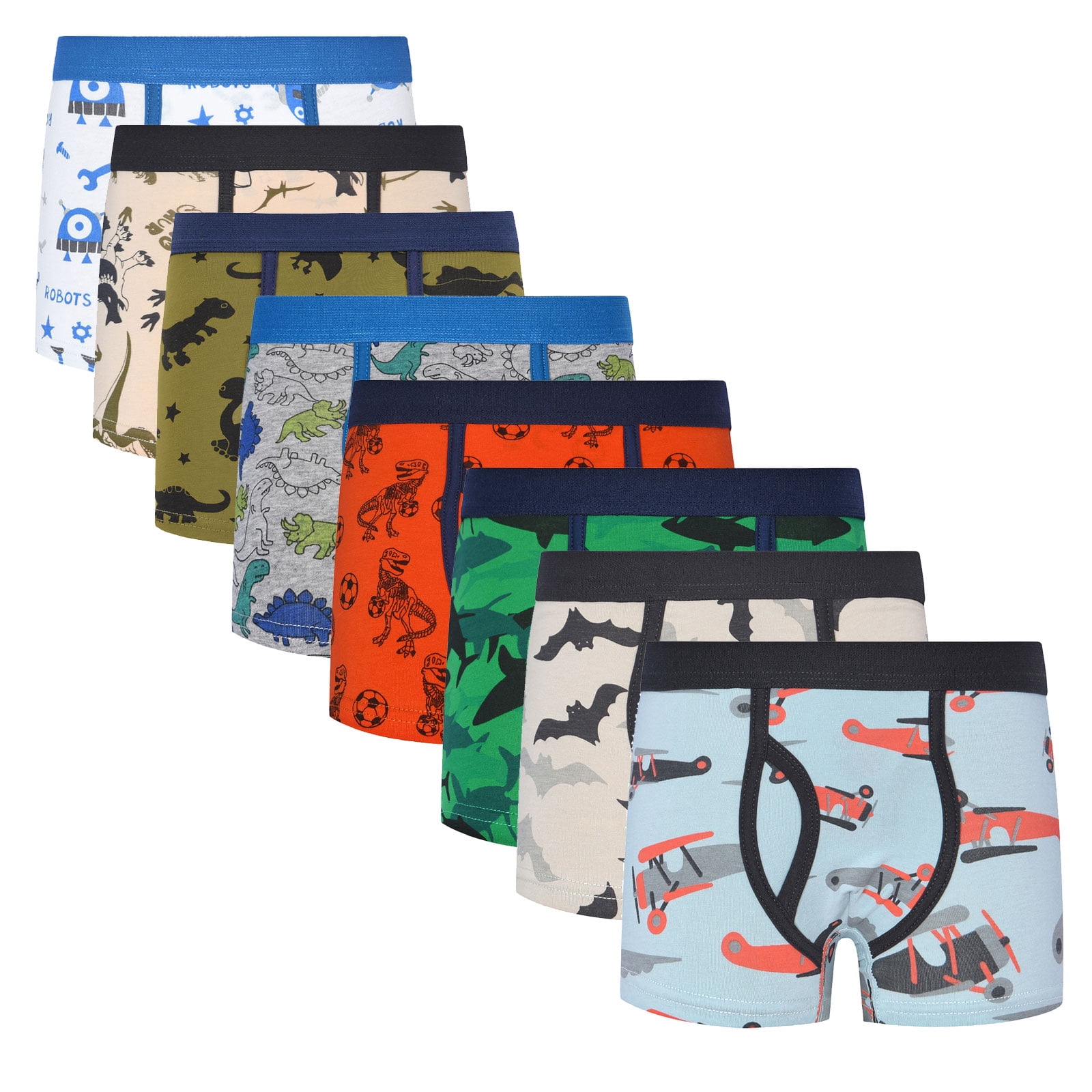 1/3/4/6/8/9-Pack Boys Boxer Briefs Shorts Toddler Kids Cotton Underwear ...