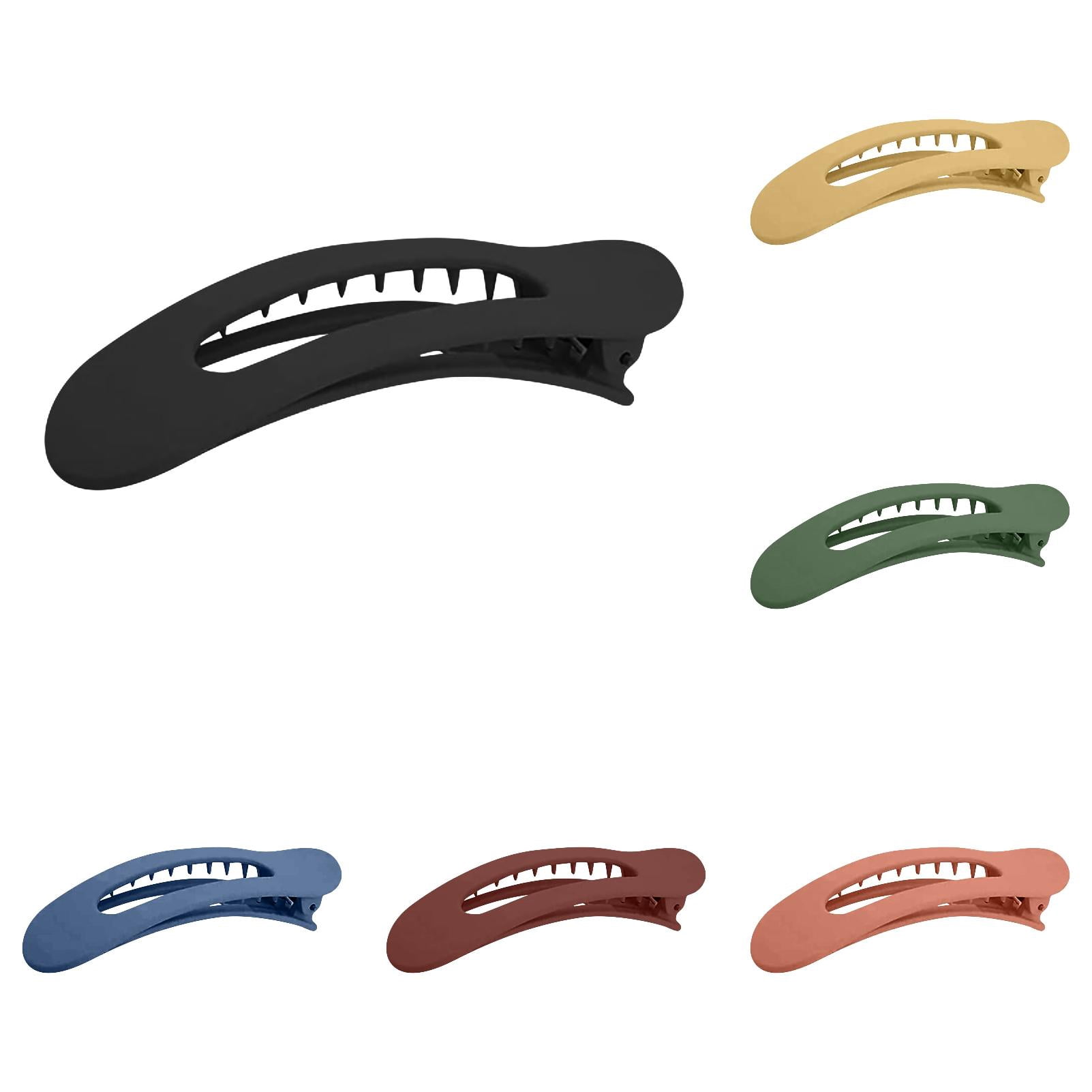 1/3/4/7 Pcs Large Lay Flat Claw Clips for Women French Side Slide ...