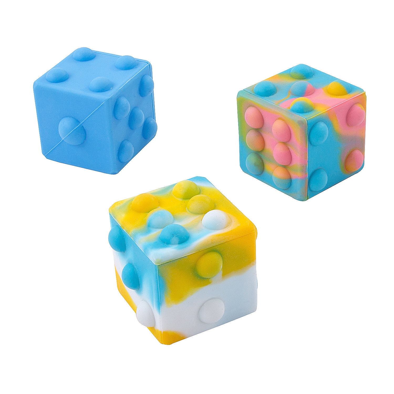 Fun Express Lotsa Pop Dice, Popping Fidget Toys, Bubble Rubber Material ...