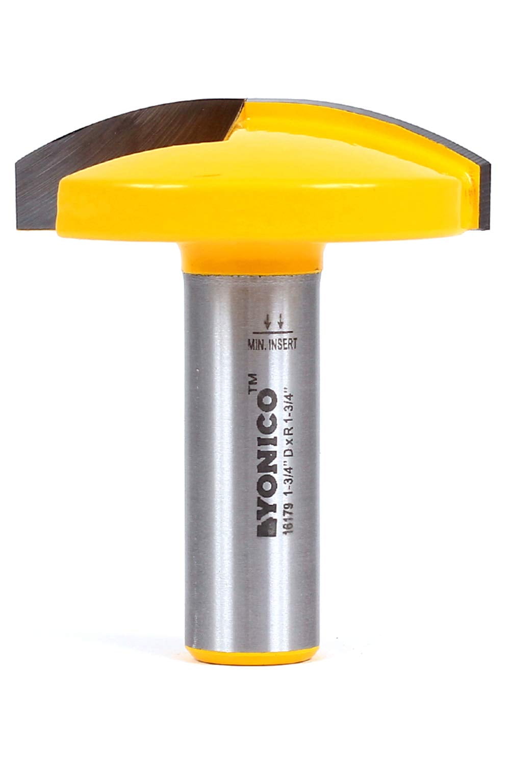 1-3/4" Radius Horizontal Crown Router Bit - 1/2" Shank - Yonico 16179 ...