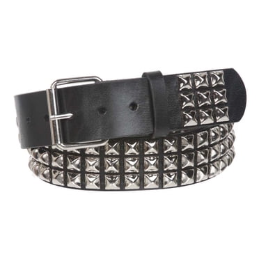 Snap On Punk Rock Silver Star Studded Grommets Full Grain Leather Jean ...