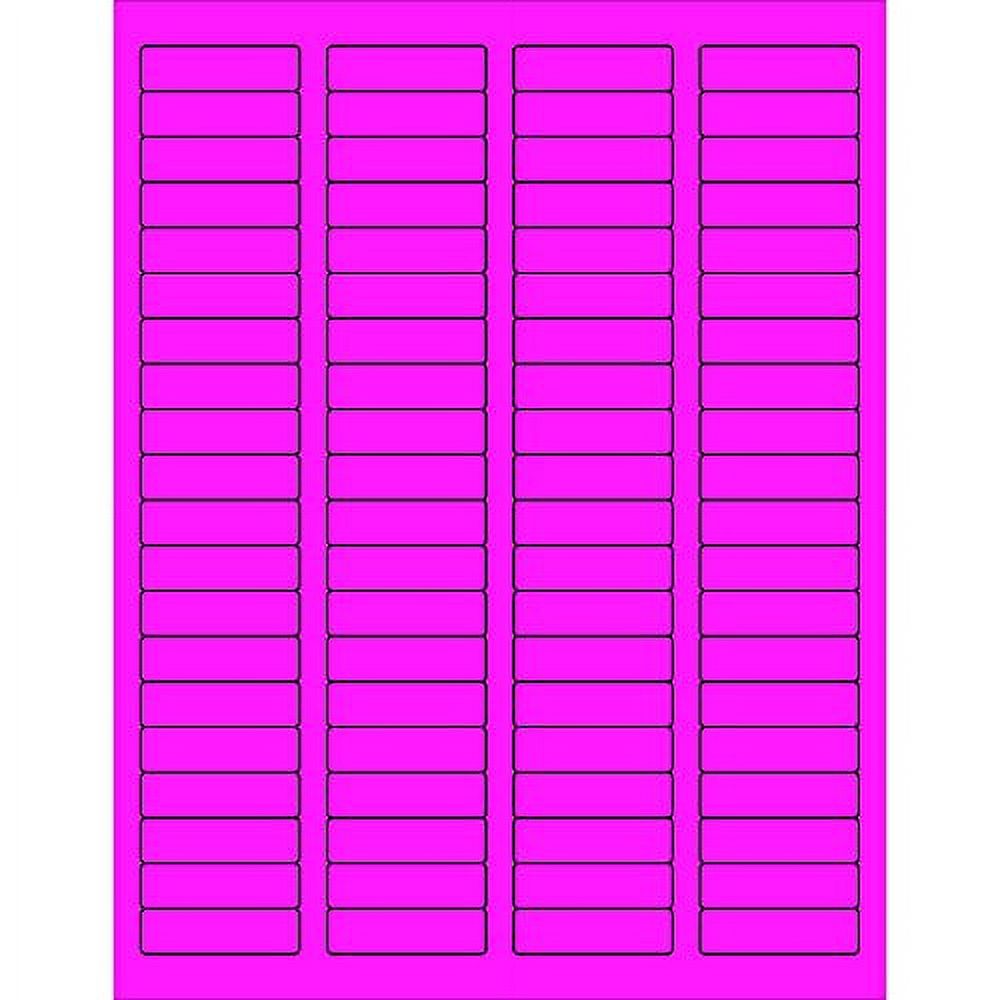 1 3 4 X 1 2 Fluorescent P Return Address Labels For Laser Jet