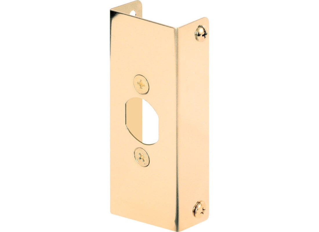 1-3/4 in. Thick Bright Brass Door Edge Reinforcer - Walmart.com
