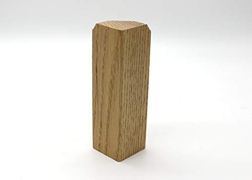 1 3/4" x 1 3/4" x 6" Oak Inside Corner Base Block, Trim Molding (6 ...