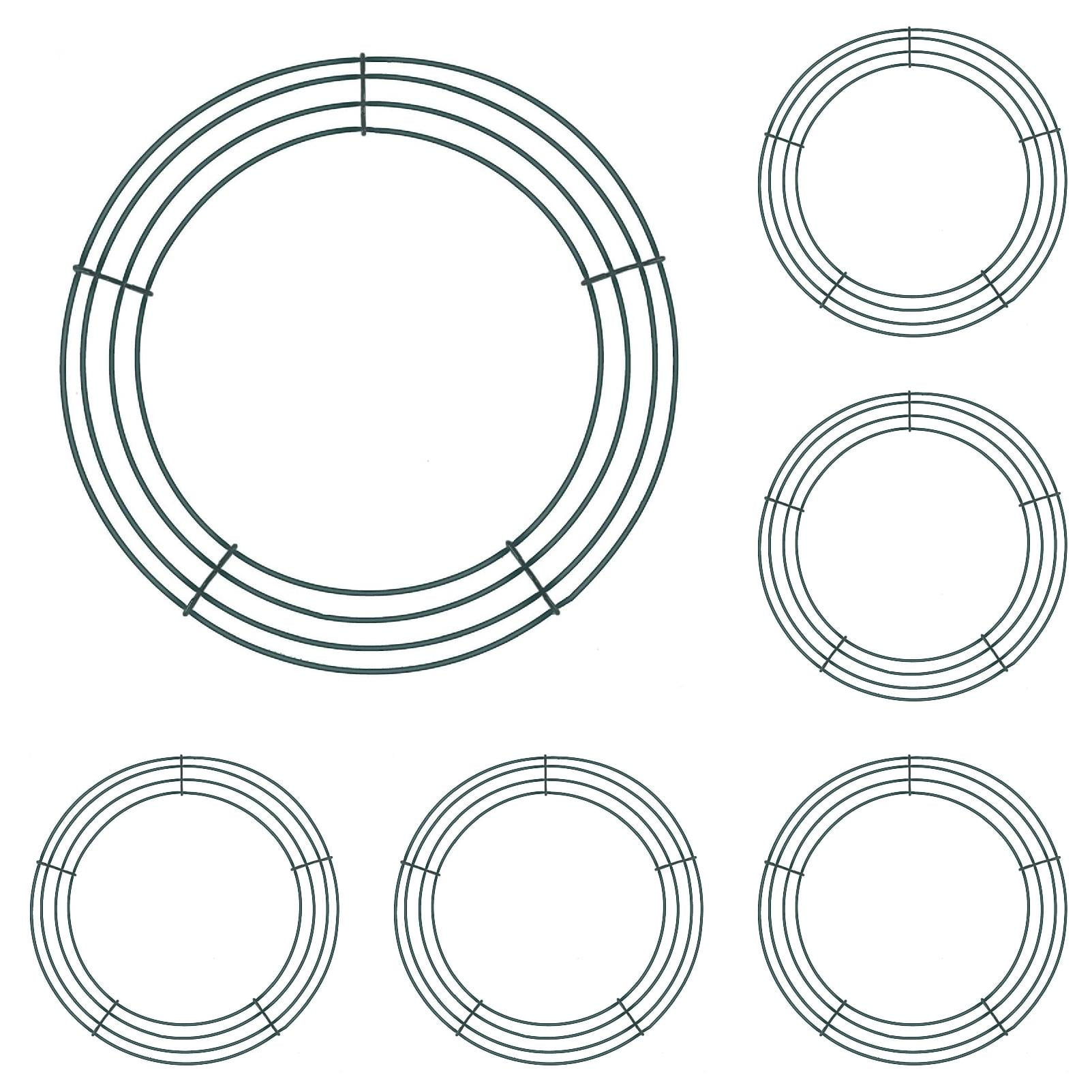 1/3/5/8/10Pcs 7.9 Inch Wreath Wire Frame Metal Wire Wreath Base Making ...