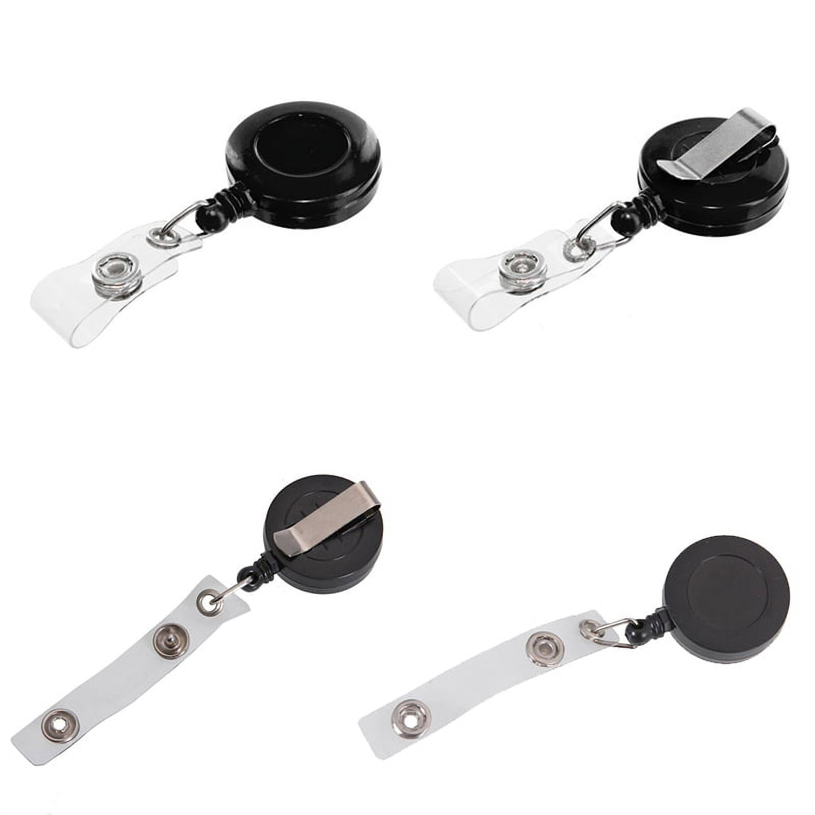 1/3/5 PCS Black Retractable ID Card Holder Reel Badge I7B3 Key Displa ...