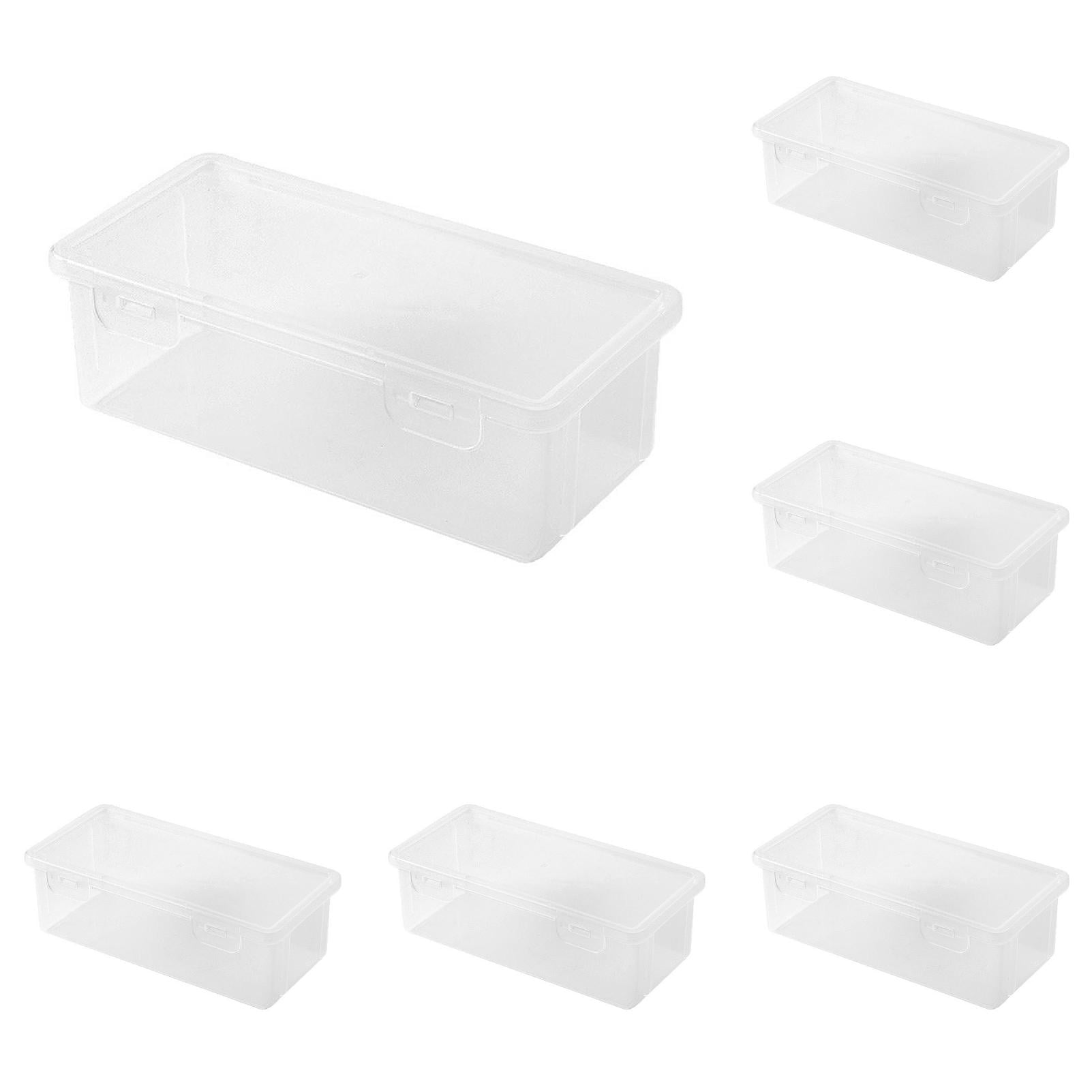 1/3/5Pcs 3.5x7.5x2.4 Inch Pencil Box Stackable Clear Case Big Capacity ...