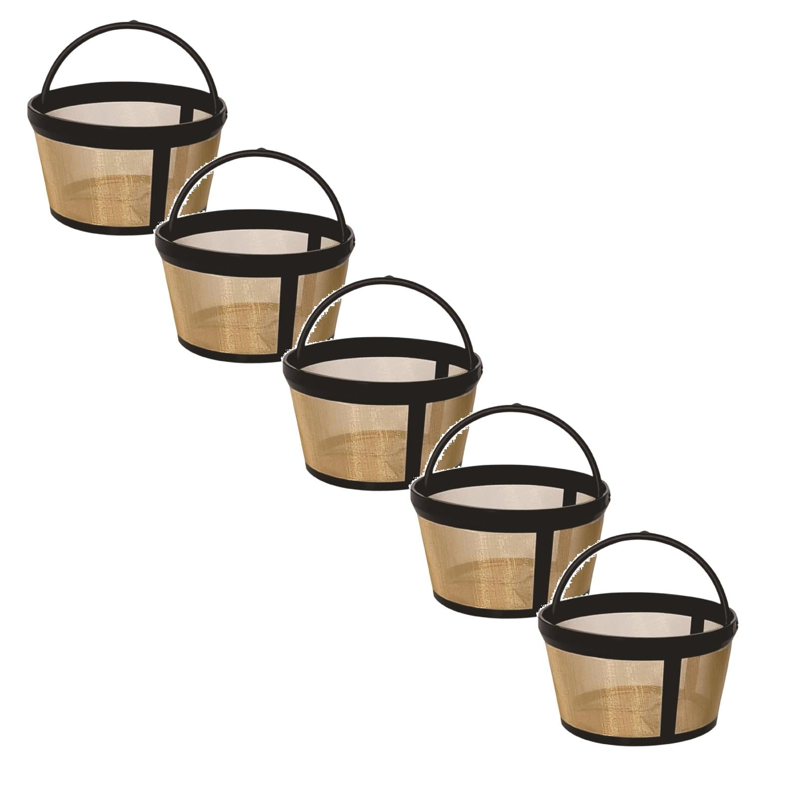 1/3/5Pcs Reusable 4 5 Cup Coffee Filter Baskets with Handle,Convenient ...