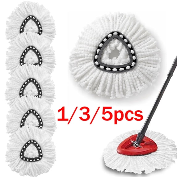 1/3/5pcs Microfiber Replacement Heads Spin Mop Replacement Heads, 100 ...