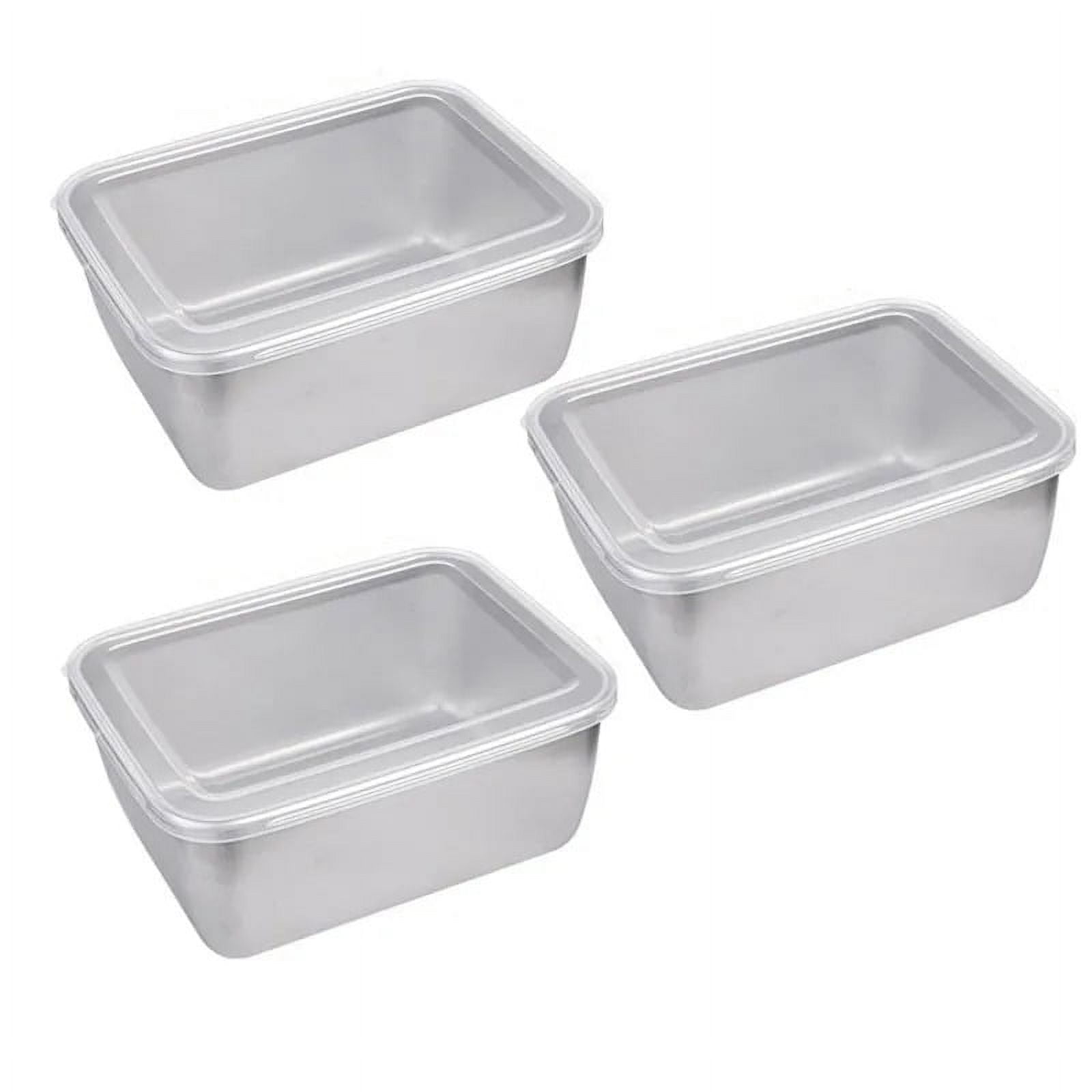 1/3/5pcs Stainless Steel Food Storage Box Fresh-keeping Box With Lid ...