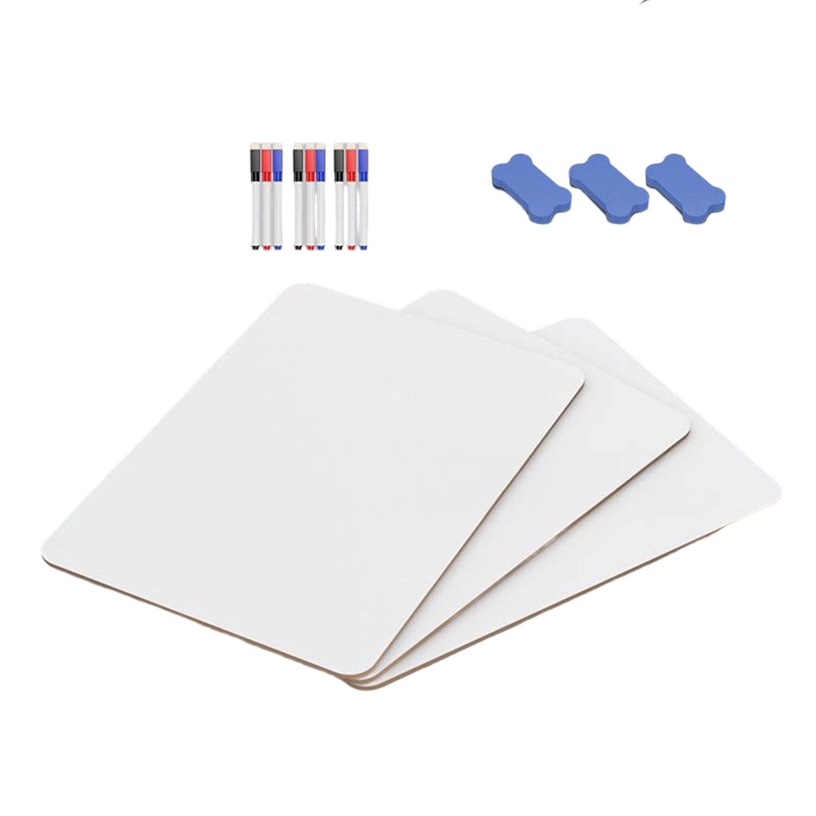 1/3/6 Pcs Small Whiteboard with Eraser Message Board Double Sided ...