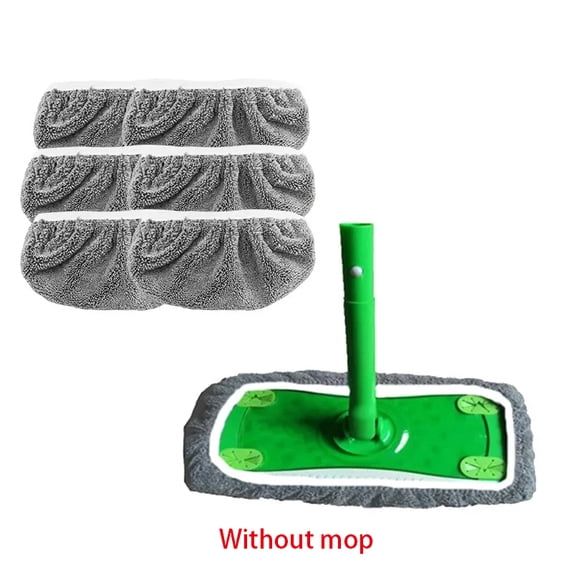 1/3/6pc Microfiber Mop Cloth Dry Cleaning Cloths Household Reusable ...
