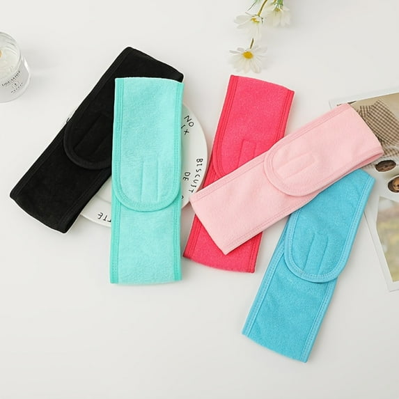 1/3/6pcsWhaline Spa Facial Headband Make Up Wrap Head Terry Cloth ...