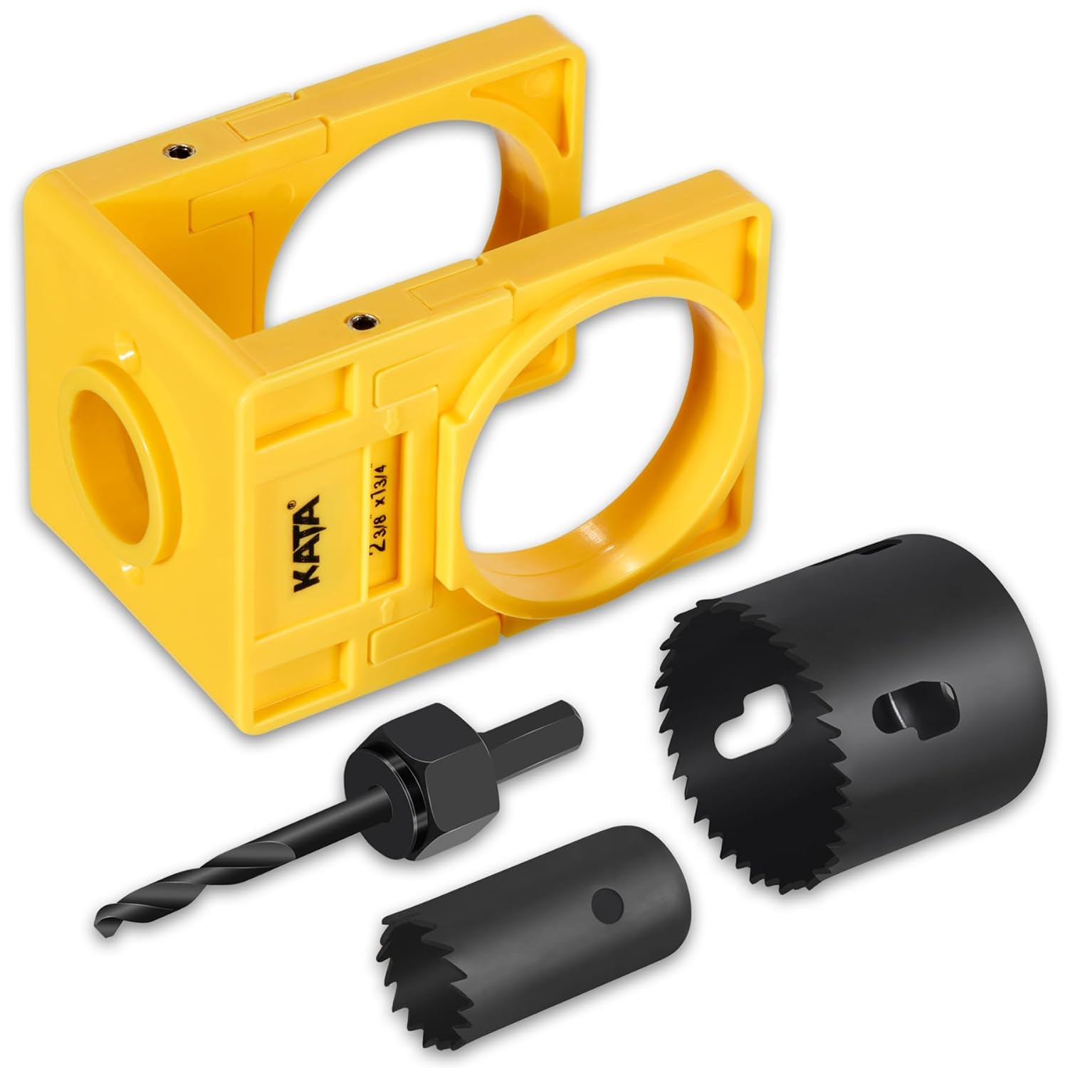 1-3/8" - 1-3/4" Wood Door Lock Installation Set with Guide Template ...