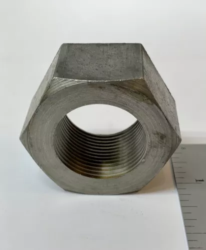 1-3/8-12 Hex Nut Fine Thread Unf Fastener 1 3/8 Inch 1-3/8"-12 Finished ...