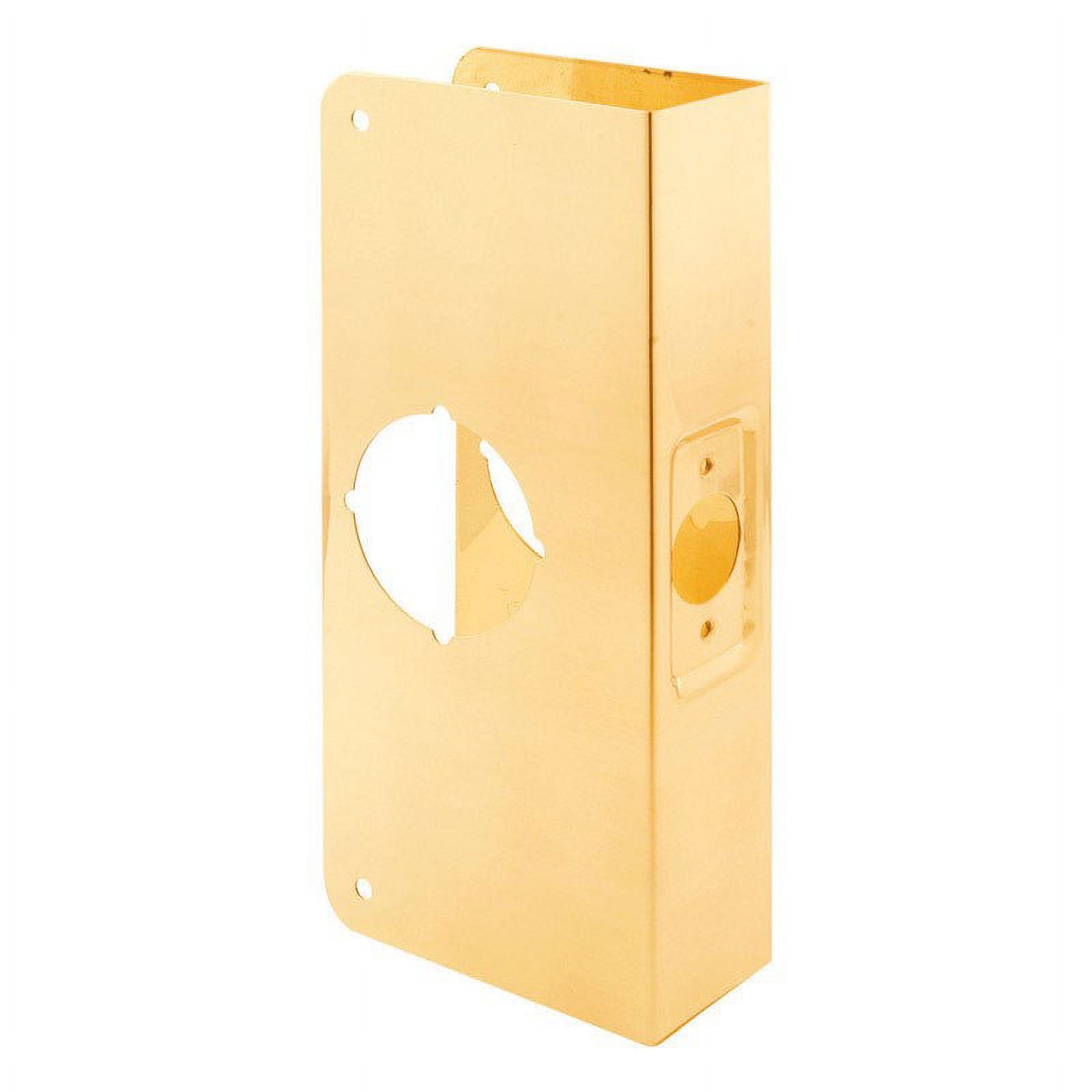 1 3 8 In X 9 In Thick Solid Brass Lock And Door Reinforcer 2 1 8 In 1-3-8-in-x-9-in-thick-solid-brass-lock-and-door-reinforcer-2-1-8-in