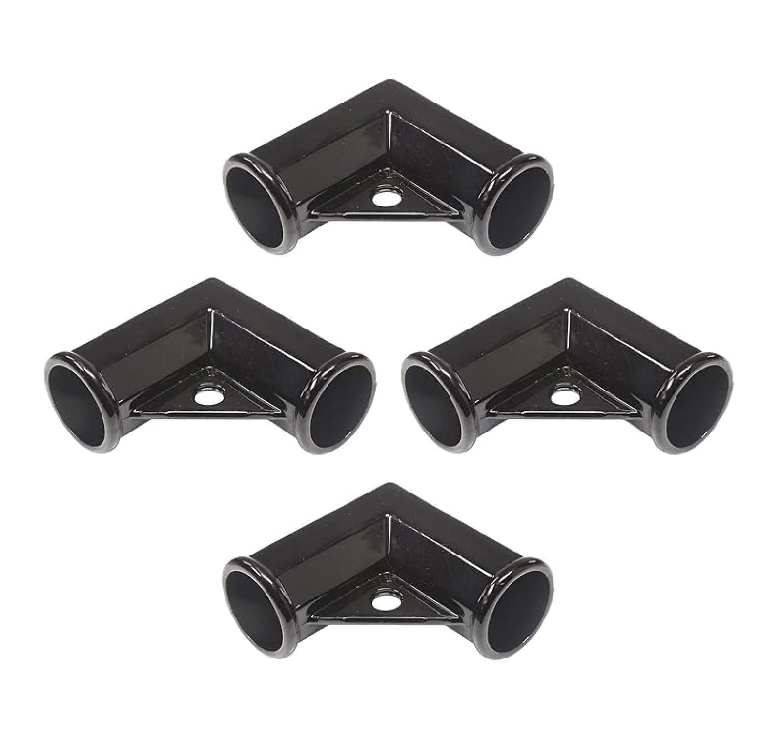 1 3/8" x 1 3/8" Black Chain Fence Gate Corner | Black Aluminum Gate ...