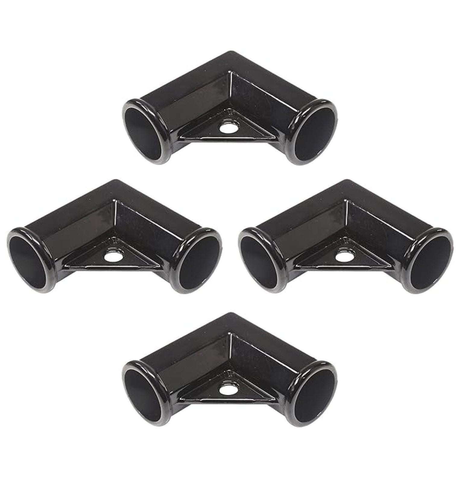 1 3/8" x 1 3/8" Black Chain Fence Gate Corner | Black Aluminum Gate ...