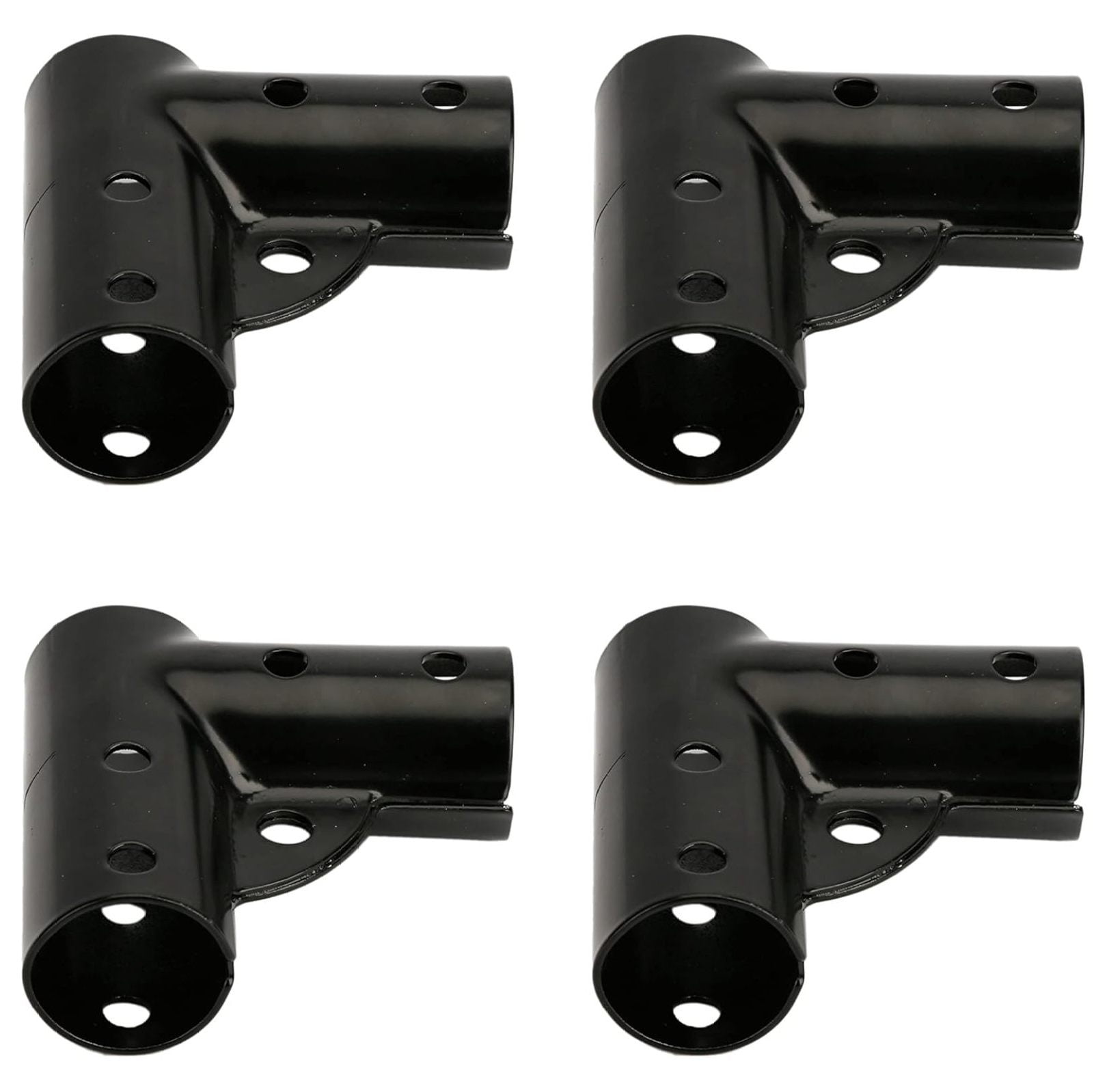 1 3/8" x 1 3/8" Black Chain Fence Top Gate Corner | Pressed Steel Top ...