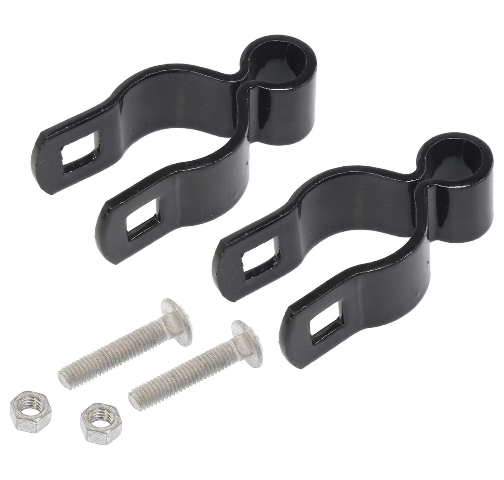 1 3/8" x 5/8" Black Female Gate Frame Hinges for Chain Fence Post ...