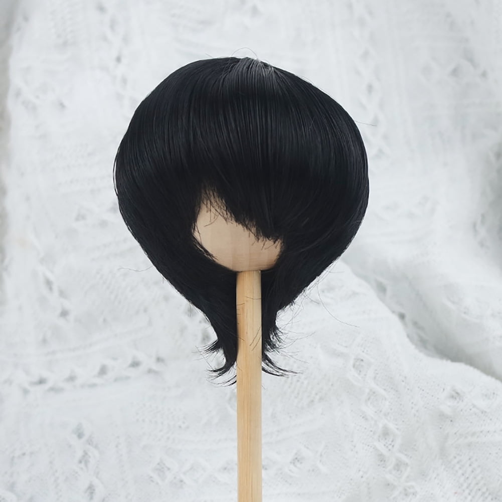 1/3 BJD Doll Wig – Short Hair, High-Temperature Fiber, Soft Silk, 22 ...