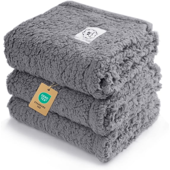 1 3 Calming Blankets Fluffy Fleece Pet Blanket Soft Sherpa Throw for ...