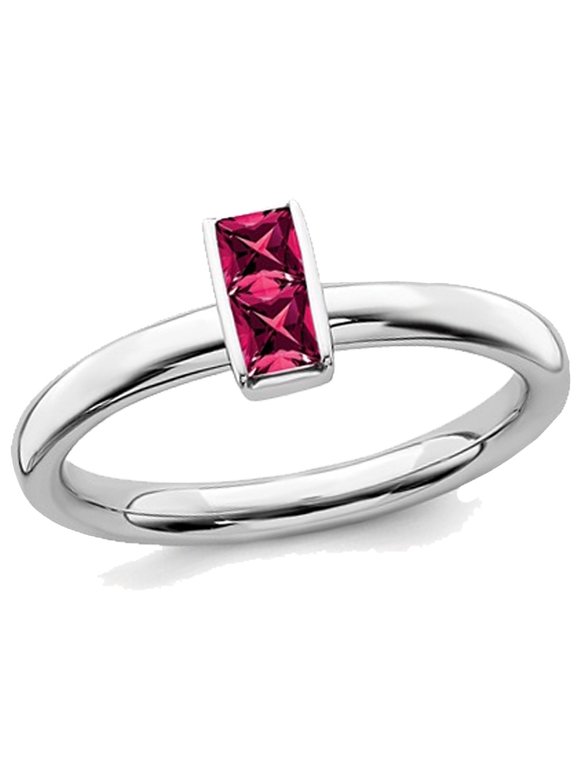 Princess Cut Ruby Ring